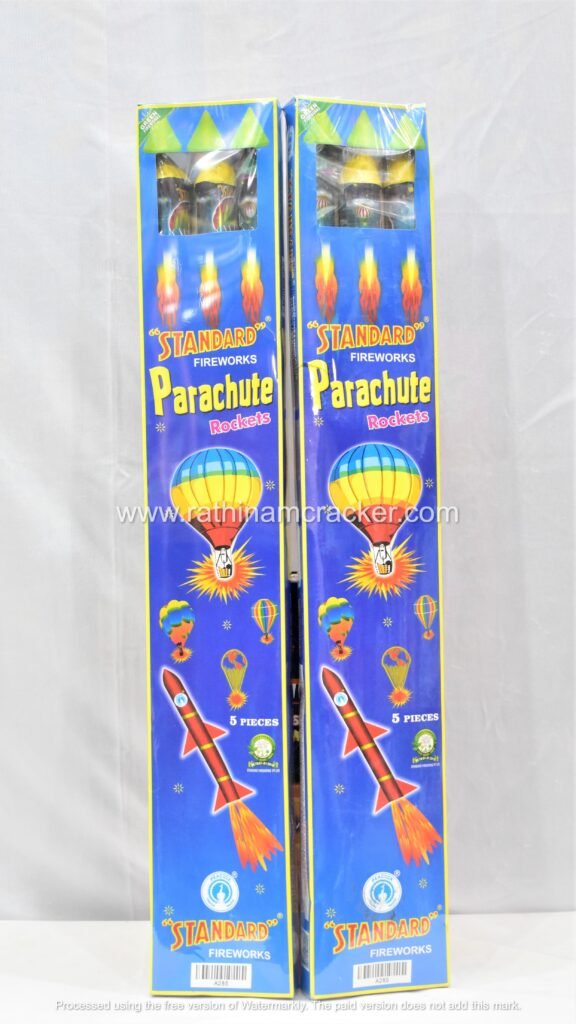 PARACHUTE ROCKET ( Parachute Drops Mega ) 6 Pcs - Box - Rathinam Cracker